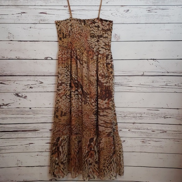 Peter Nygard | Dresses | Peter Nygard Silk Animal Print Maxi Dress 4 ...